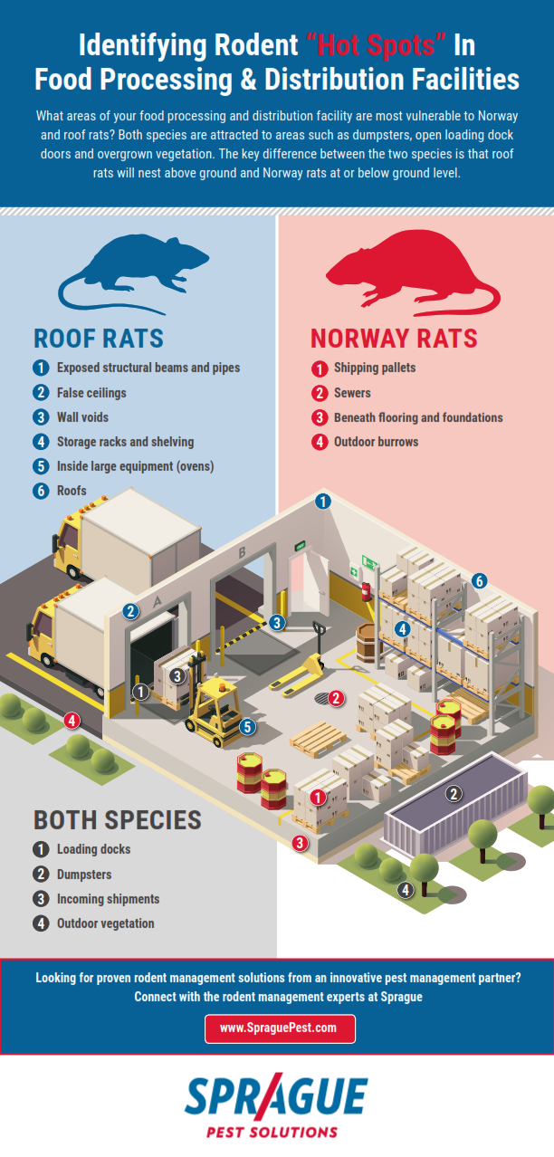 Rodent Hot Spots In Food Processing & Distribution Facilities